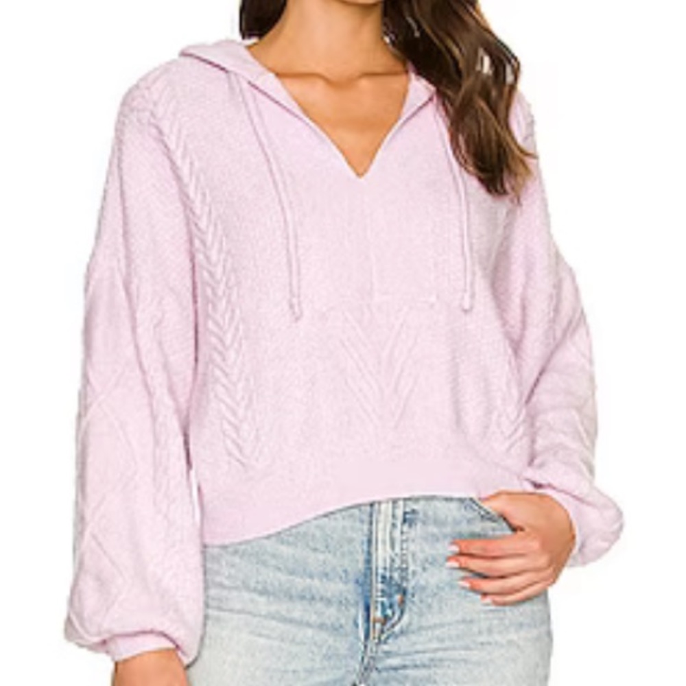 Riley Hoodie Central Park West Color: Lavender Size: S - Gem